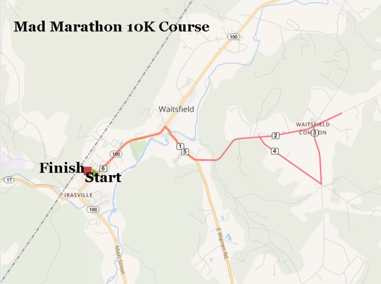 COURSE MAPS – Mad Marathon Mad Half Relays 5K and 10K